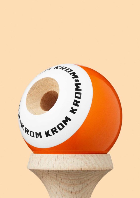 Kendama Krom Pop Rubber Orange